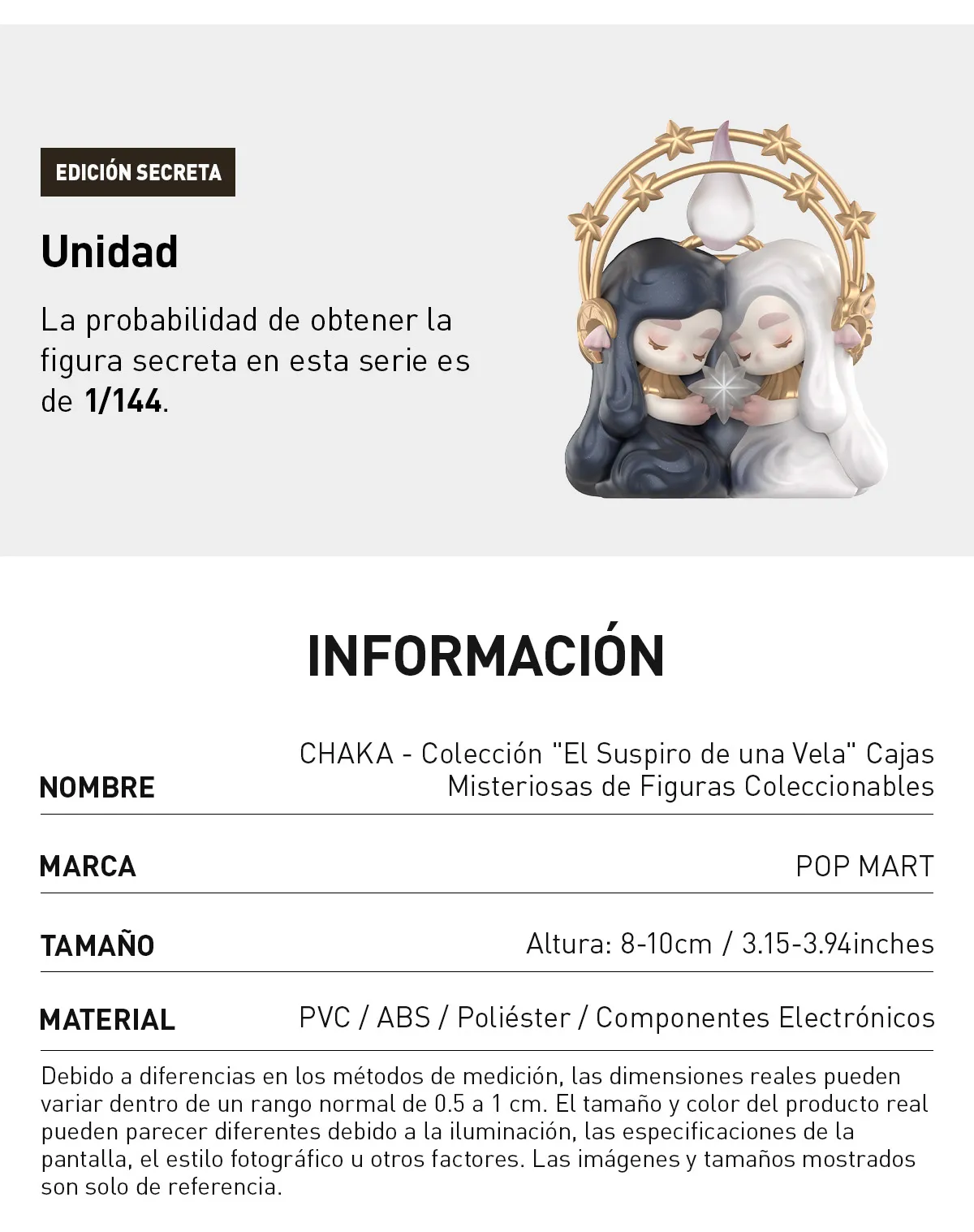 POP NOW:CHAKA Candle Whisper Series Figures - POP MART (Mexico)