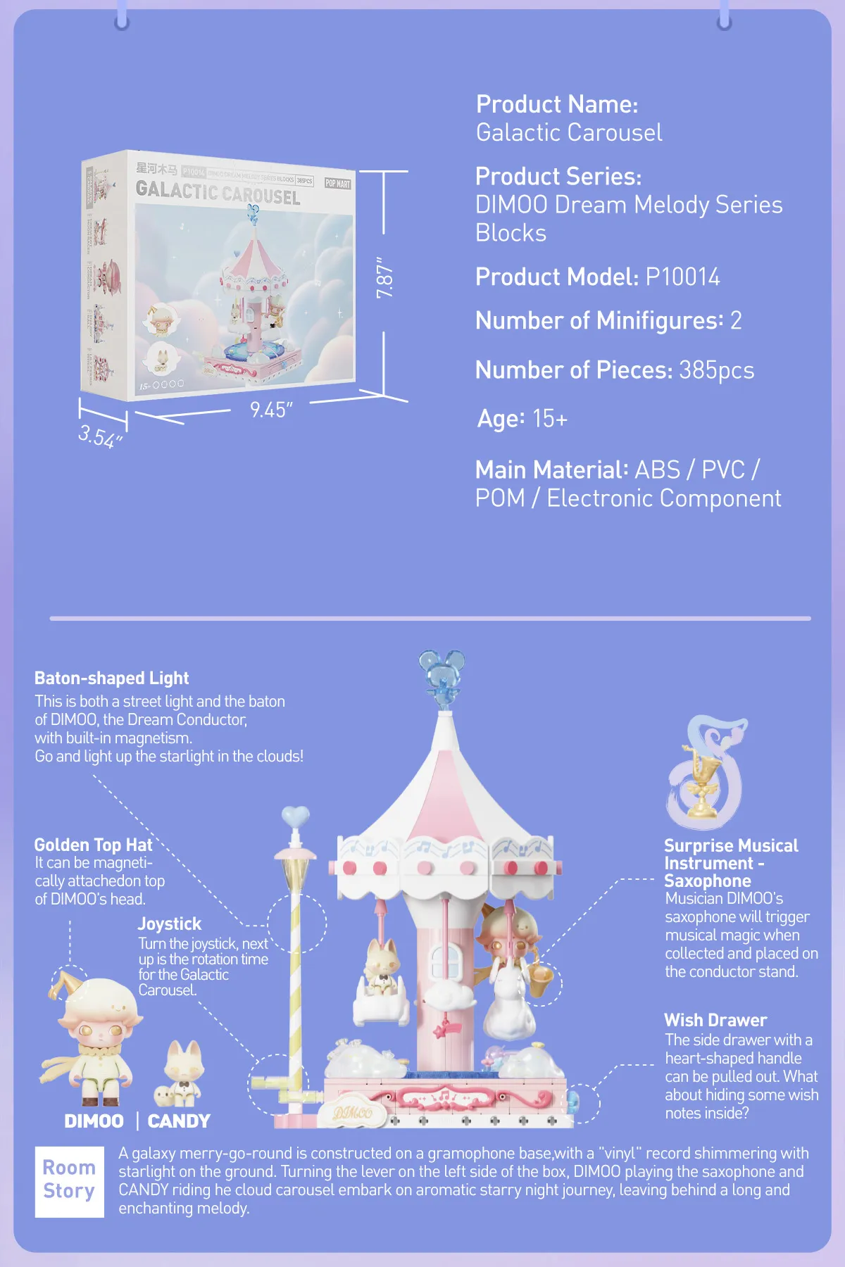 DIMOO Dream Melody Series Blocks - POP MART (Canada)