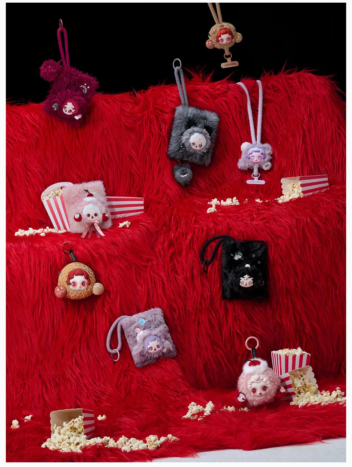 POP NOW:SKULLPANDA Bedside Monster Series Plush Mini Bag - POP MART ...
