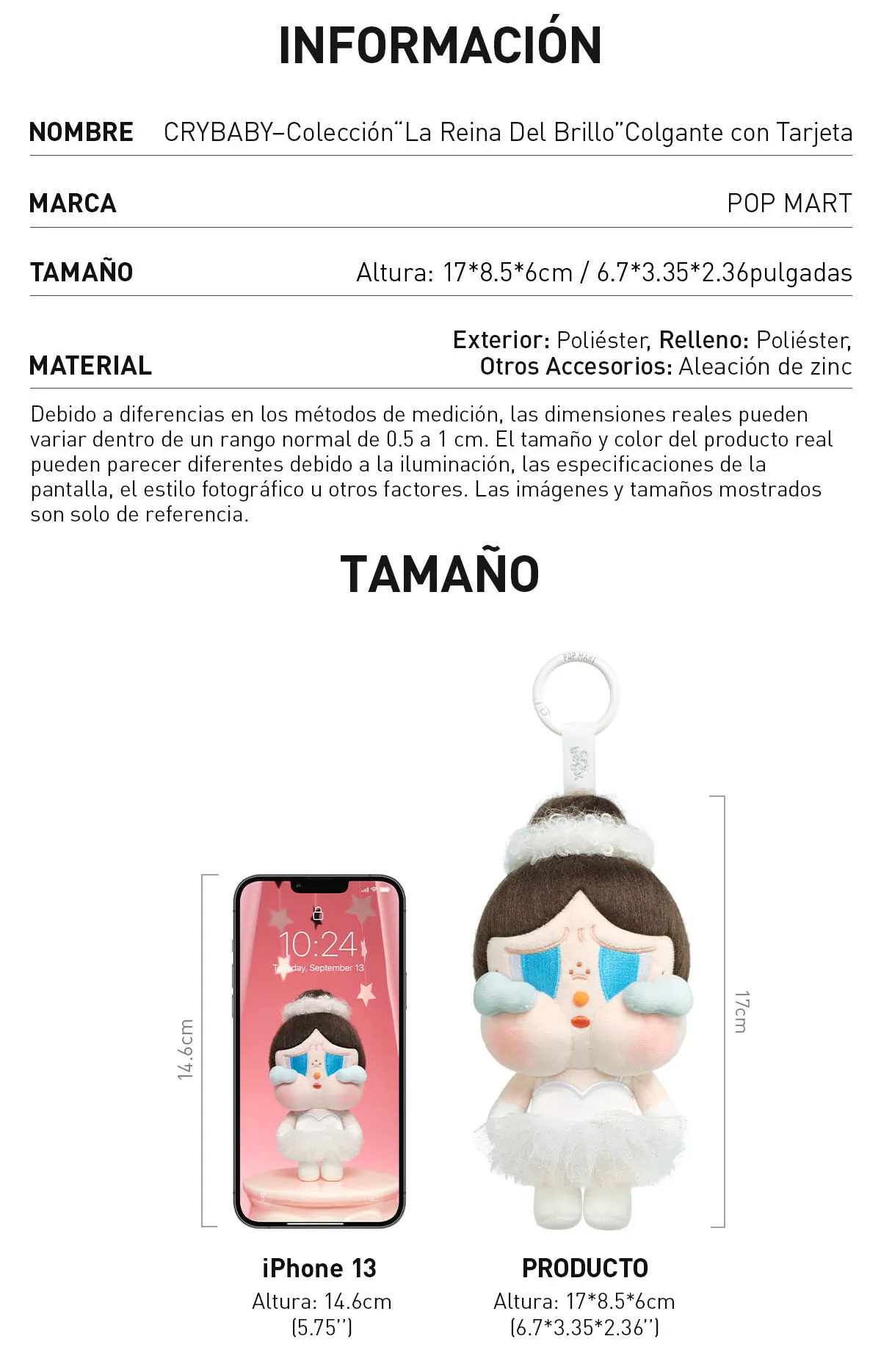CRYBABY – Colección “La Reina Del Brillo” Colgante con Tarjeta - POP ...