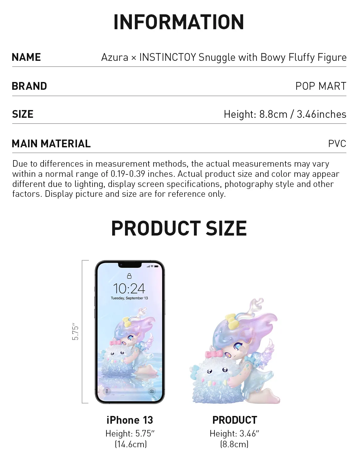 Azura × INSTINCTOY Snuggle with Bowy Fluffy Figure - POP MART (United ...
