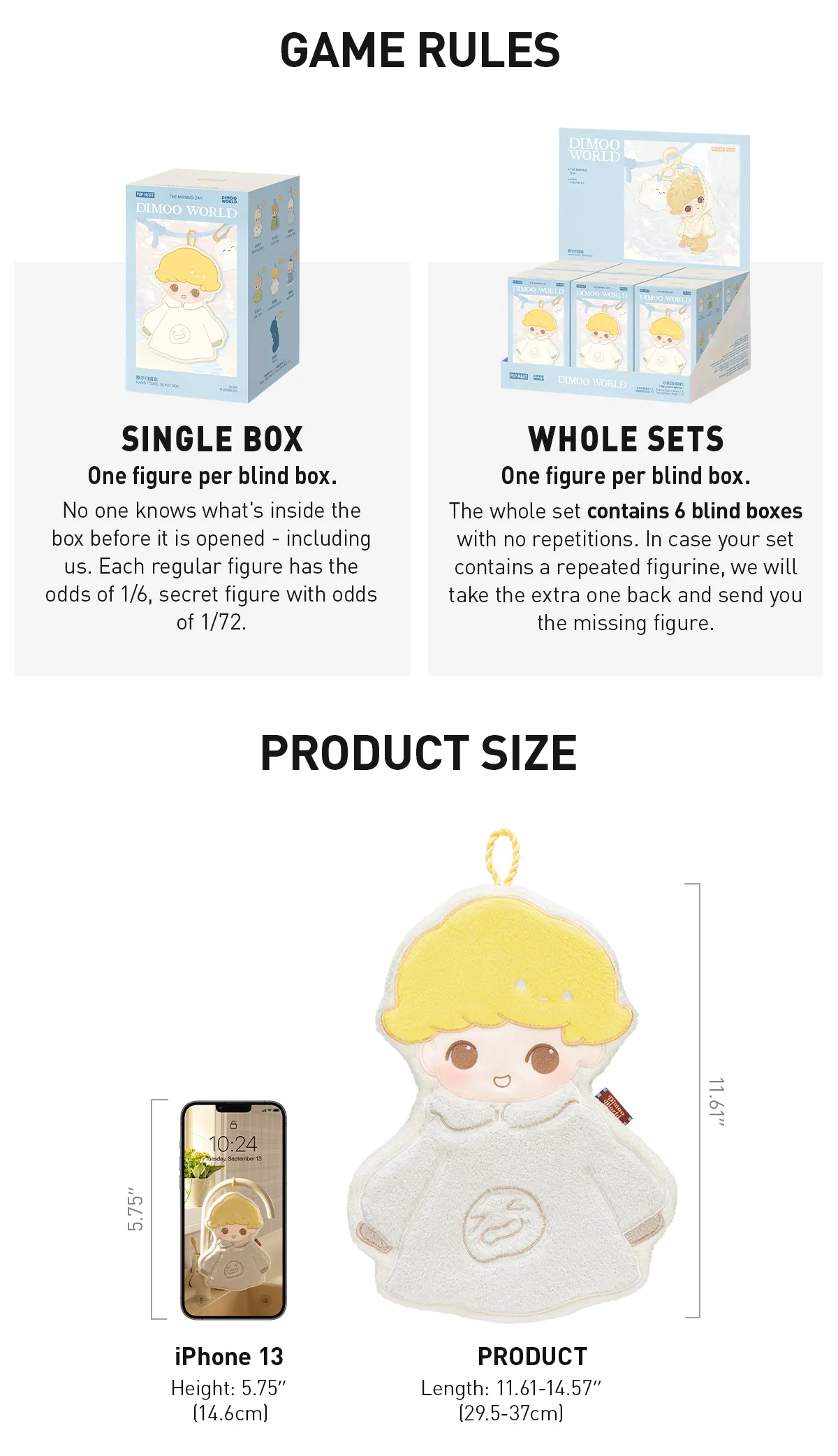 DIMOO The Missing Day Series-Hand Towel Blind Box - POP MART (United ...