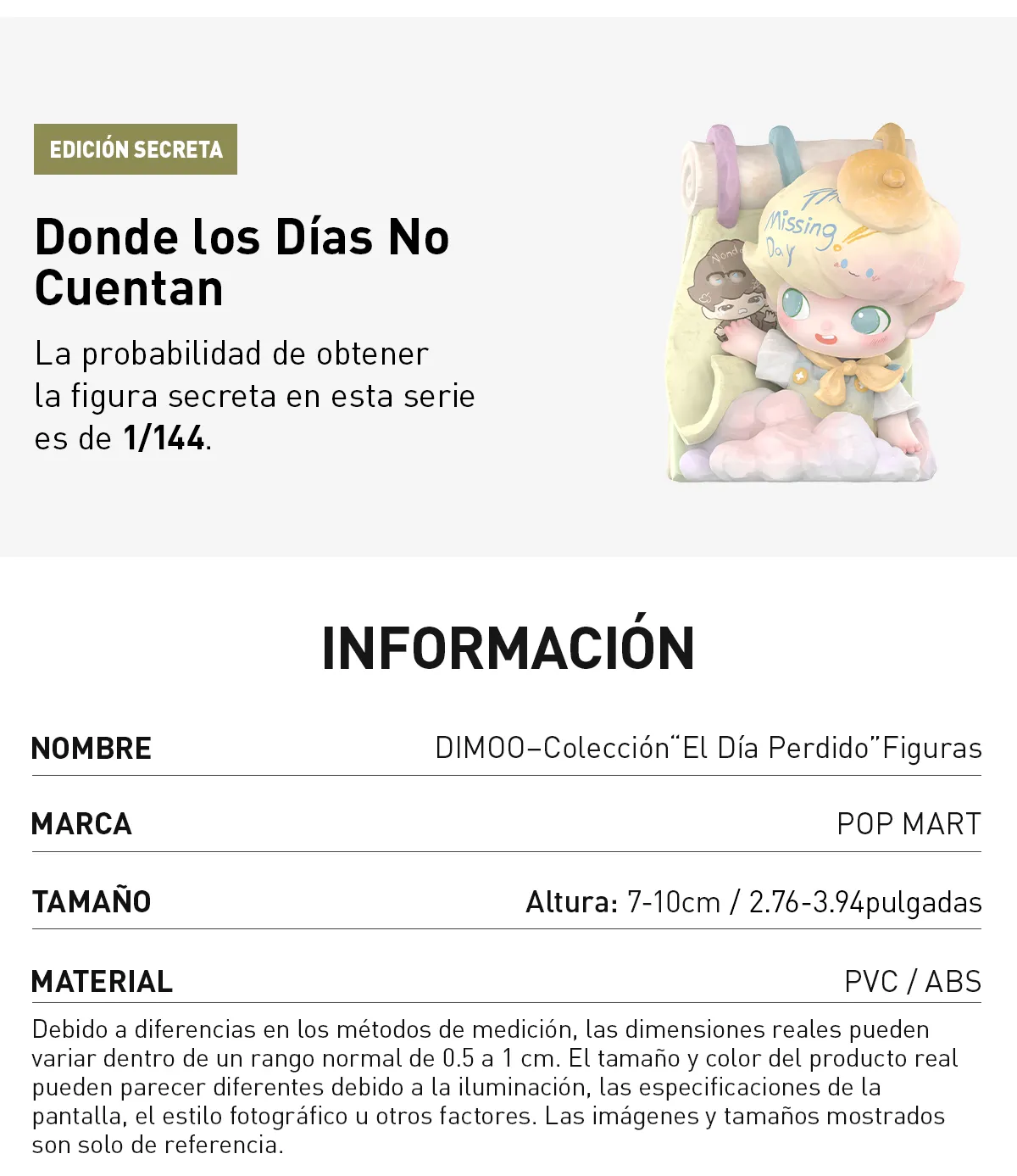 DIMOO – colección“El Día Perdido” Figuras - POP MART (Mexico)