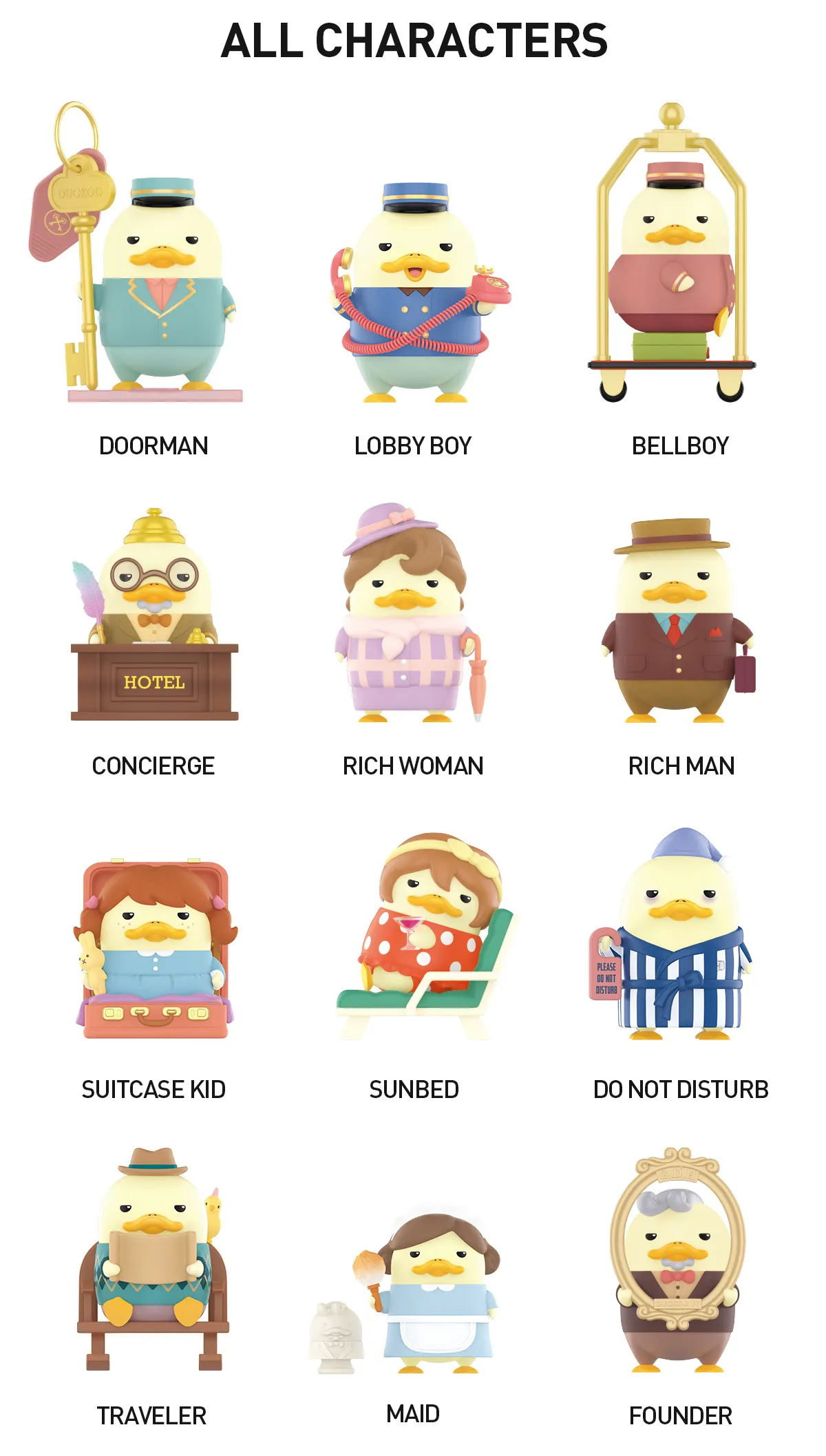 POP NOW:The Grand DUCKOO Hotel Series Figures - POP MART (United States)