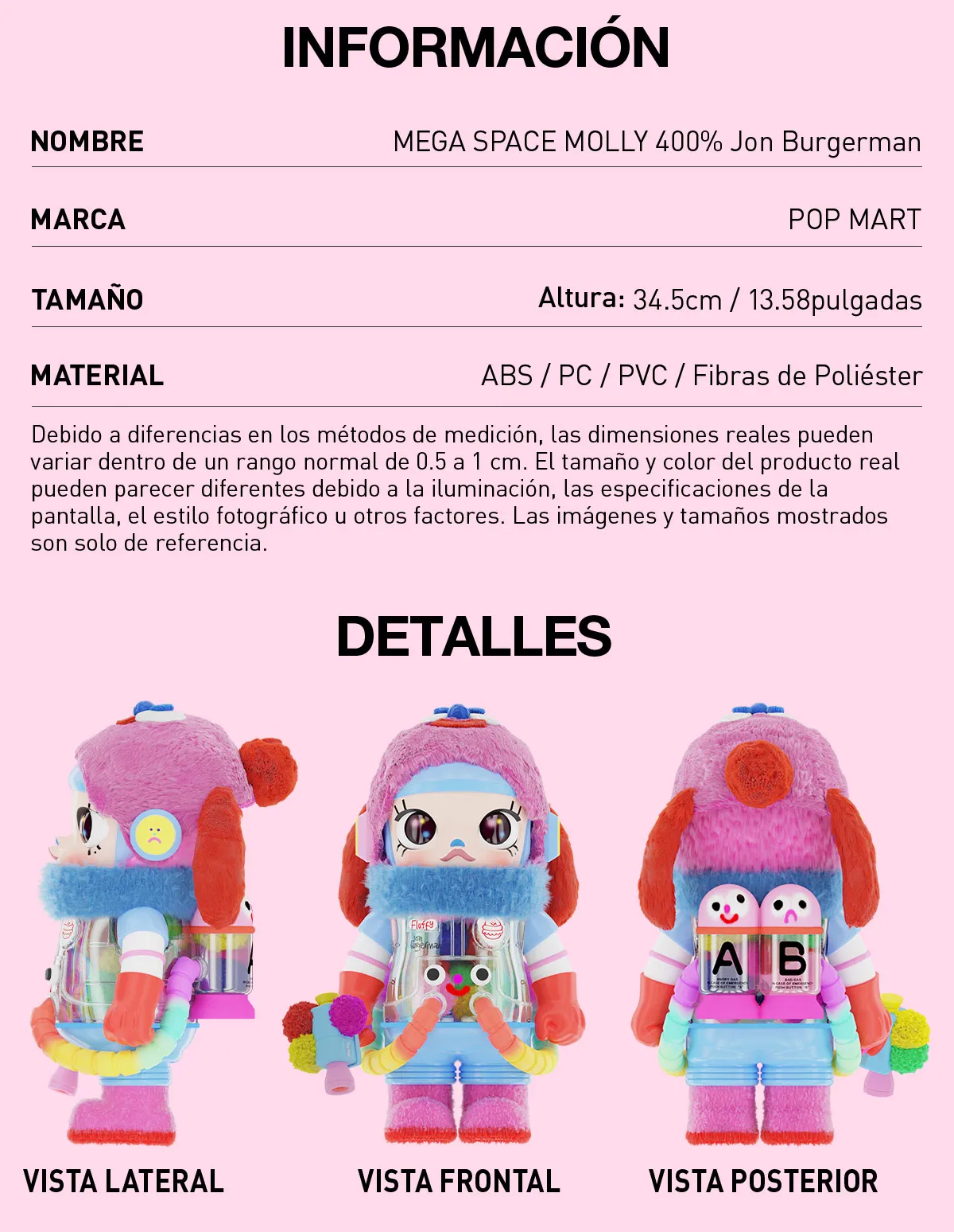 MEGA SPACE MOLLY 400% Jon Burgerman - POP MART (Mexico)