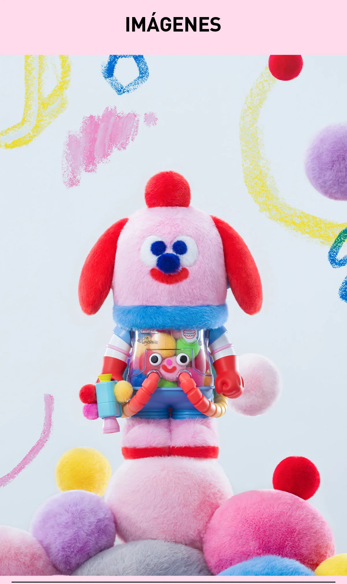 MEGA SPACE MOLLY 400% Jon Burgerman - POP MART (Mexico)