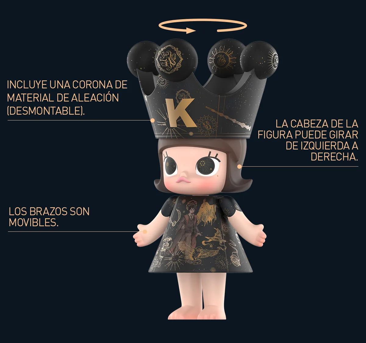 MEGA ROYAL MOLLY 400% Harry Potter - POP MART (Mexico)