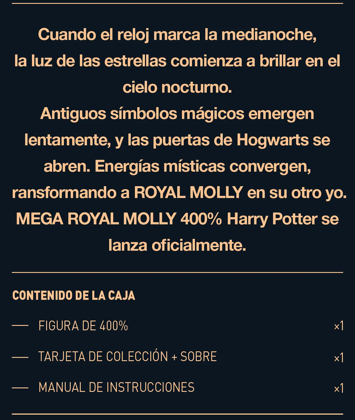 MEGA ROYAL MOLLY 400% Harry Potter - POP MART (Mexico)