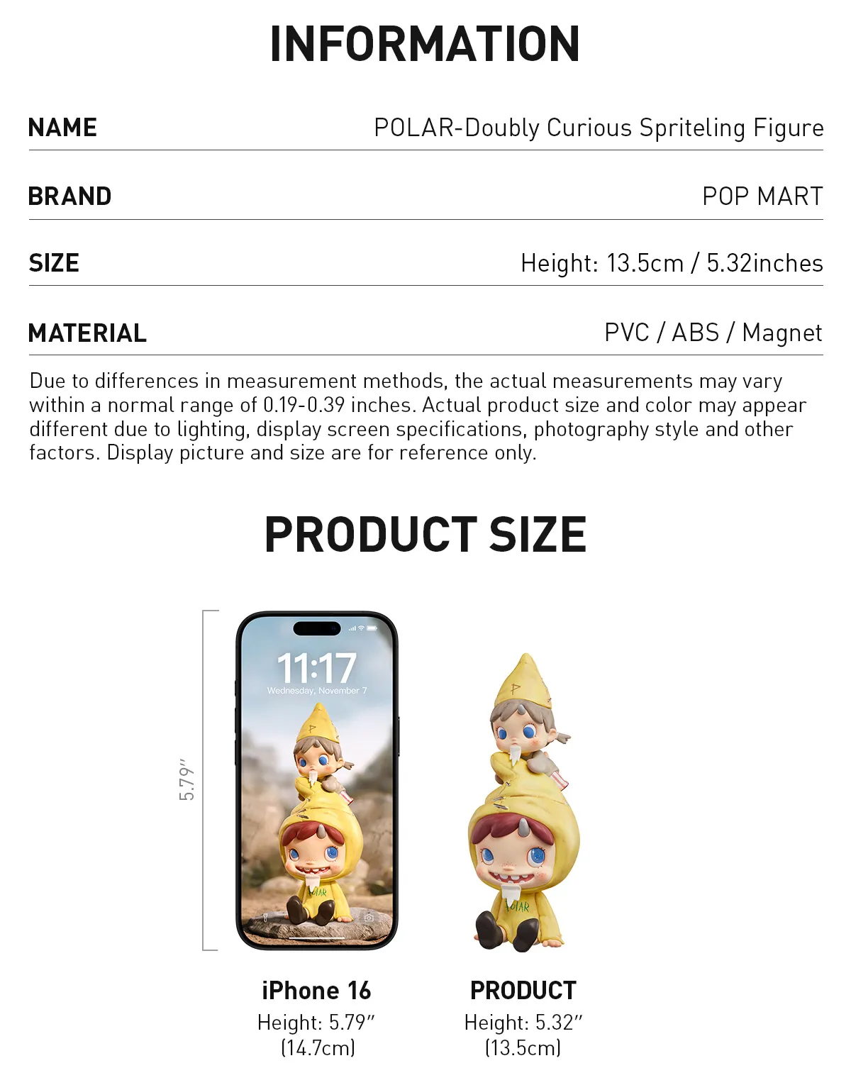 POLAR – Doubly Curious Spriteling Figure - POP MART (Mexico)