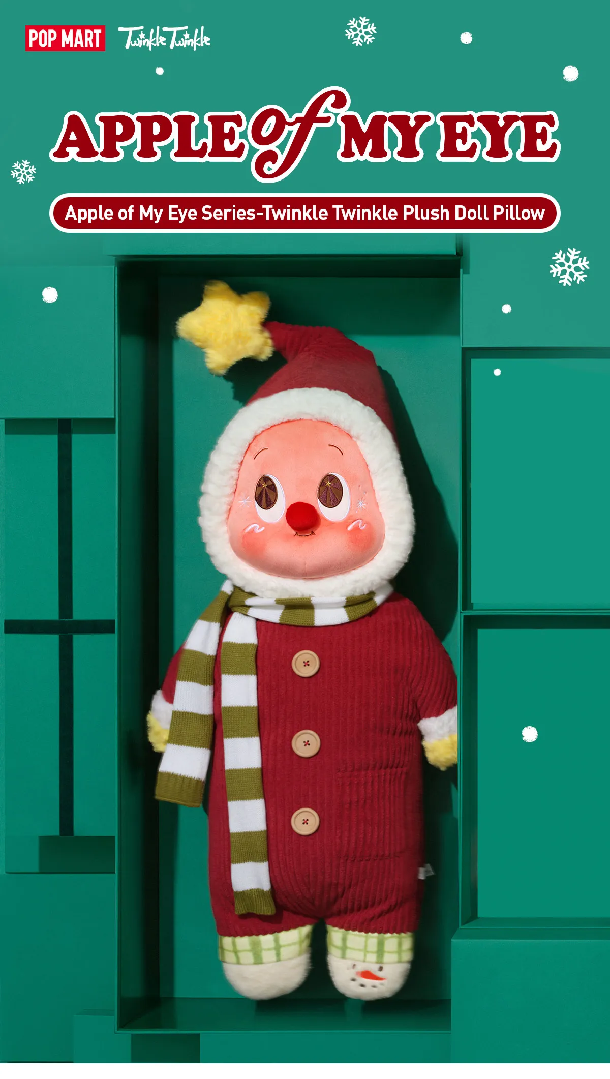 Apple of My Eye Series-Twinkle Twinkle Plush Doll Pillow - POP MART ...
