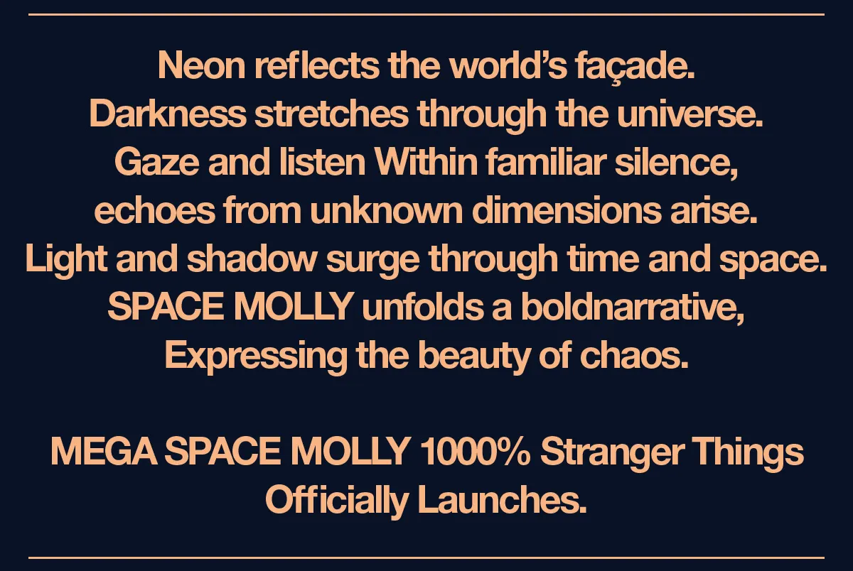 MEGA SPACE MOLLY 1000% Stranger Things - POP MART (United States)