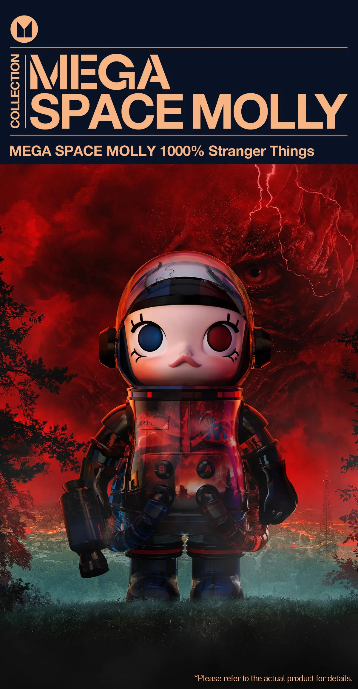 MEGA SPACE MOLLY 1000% Stranger Things - POP MART (United States)