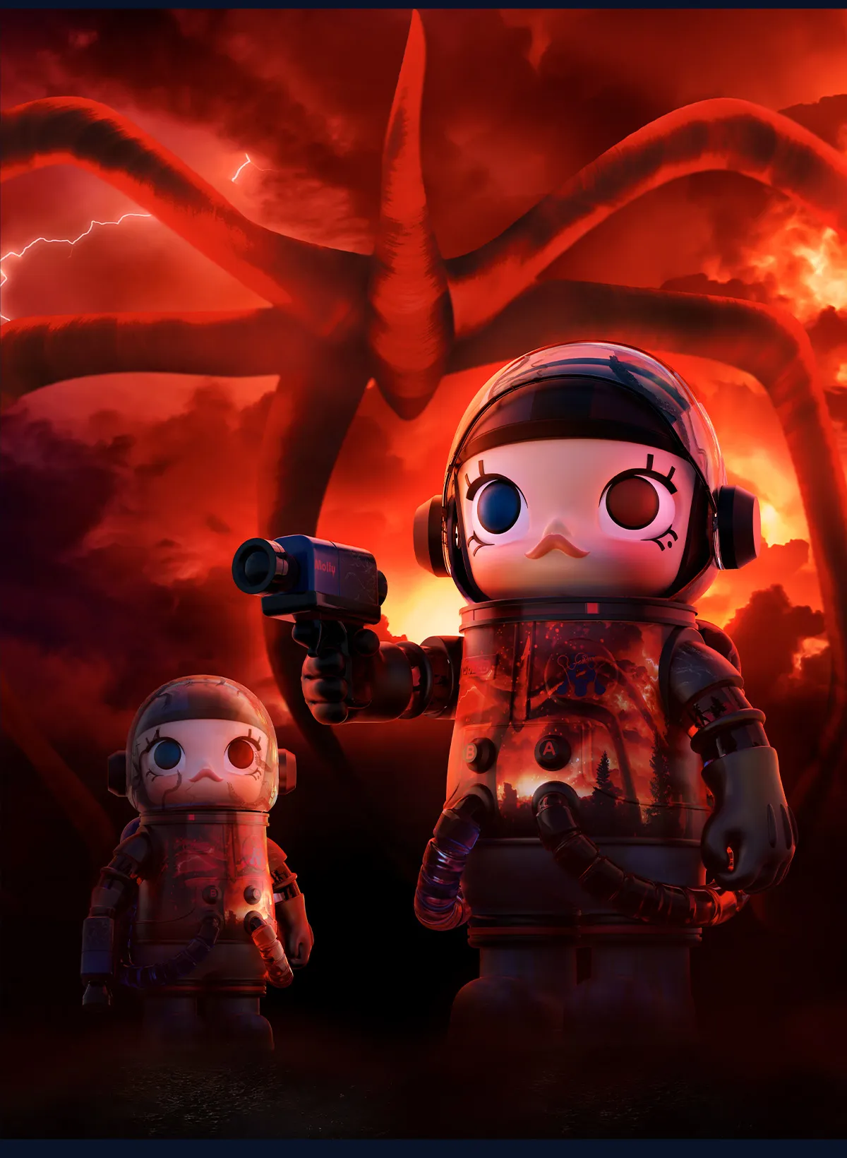 MEGA SPACE MOLLY 1000% Stranger Things - POP MART (United States)