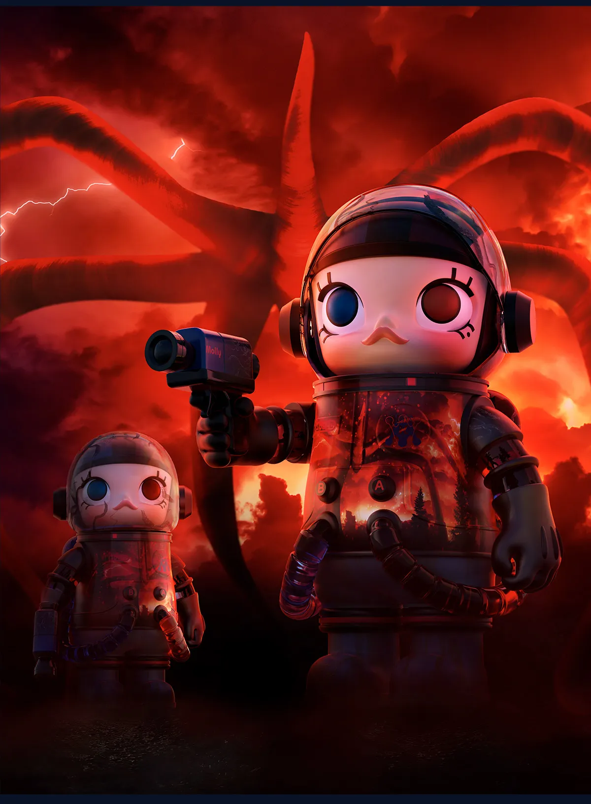 MEGA SPACE MOLLY 400% Stranger Things - POP MART (United States)