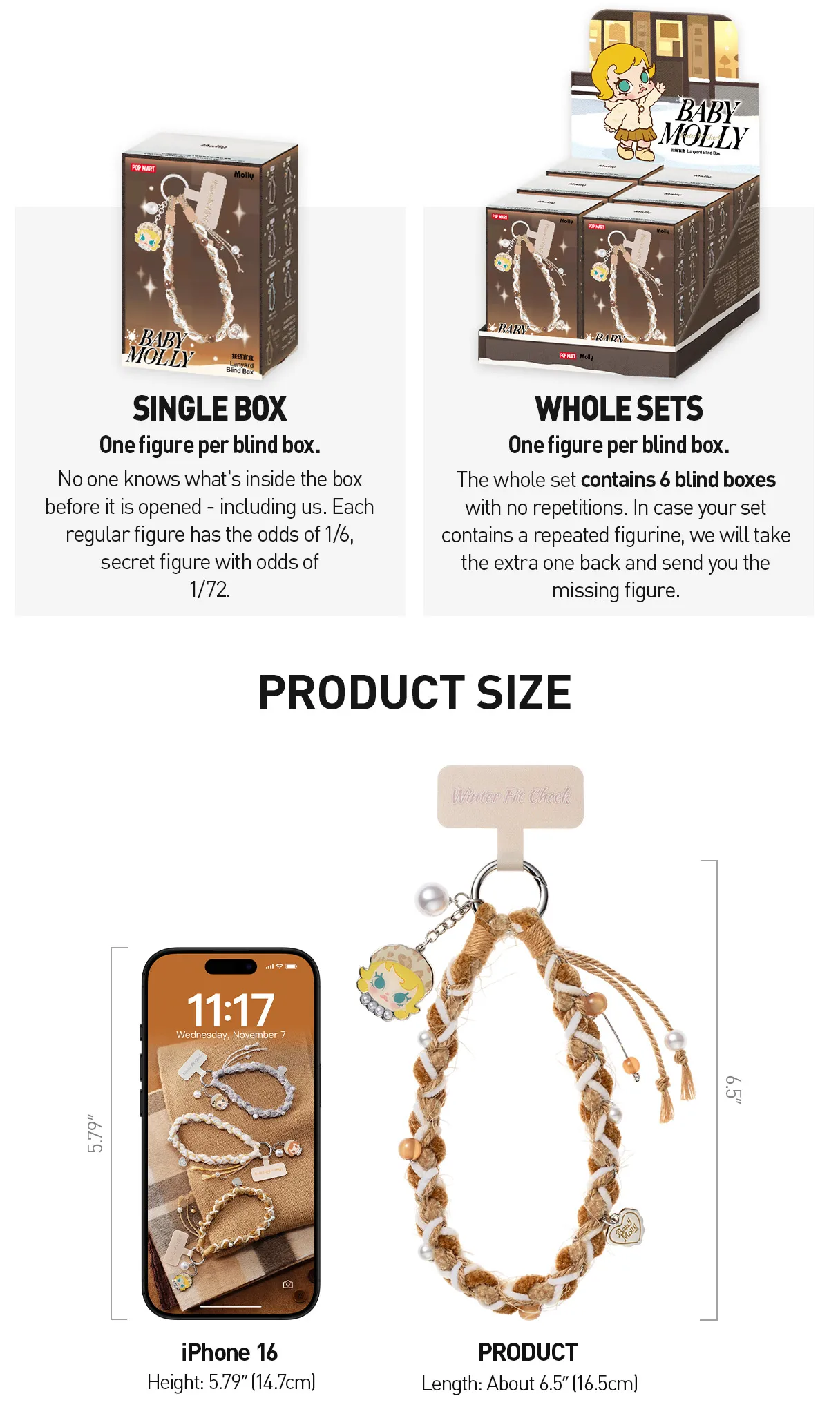 Baby Molly Winter Fit Check Series-Lanyard Blind Box - POP MART (United ...