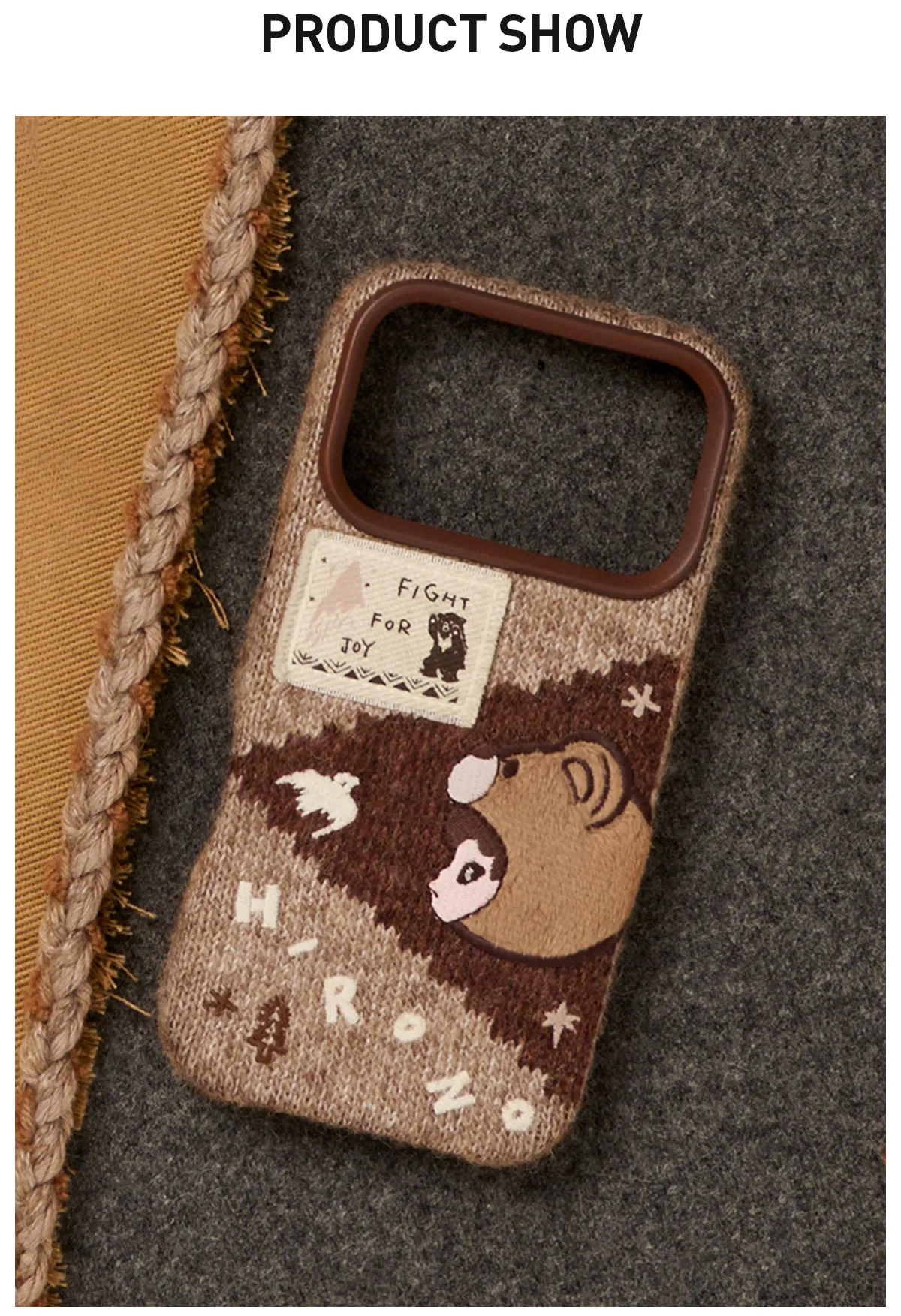 Hirono Road Journal Series-Knitted Phone Case - POP MART (United States)