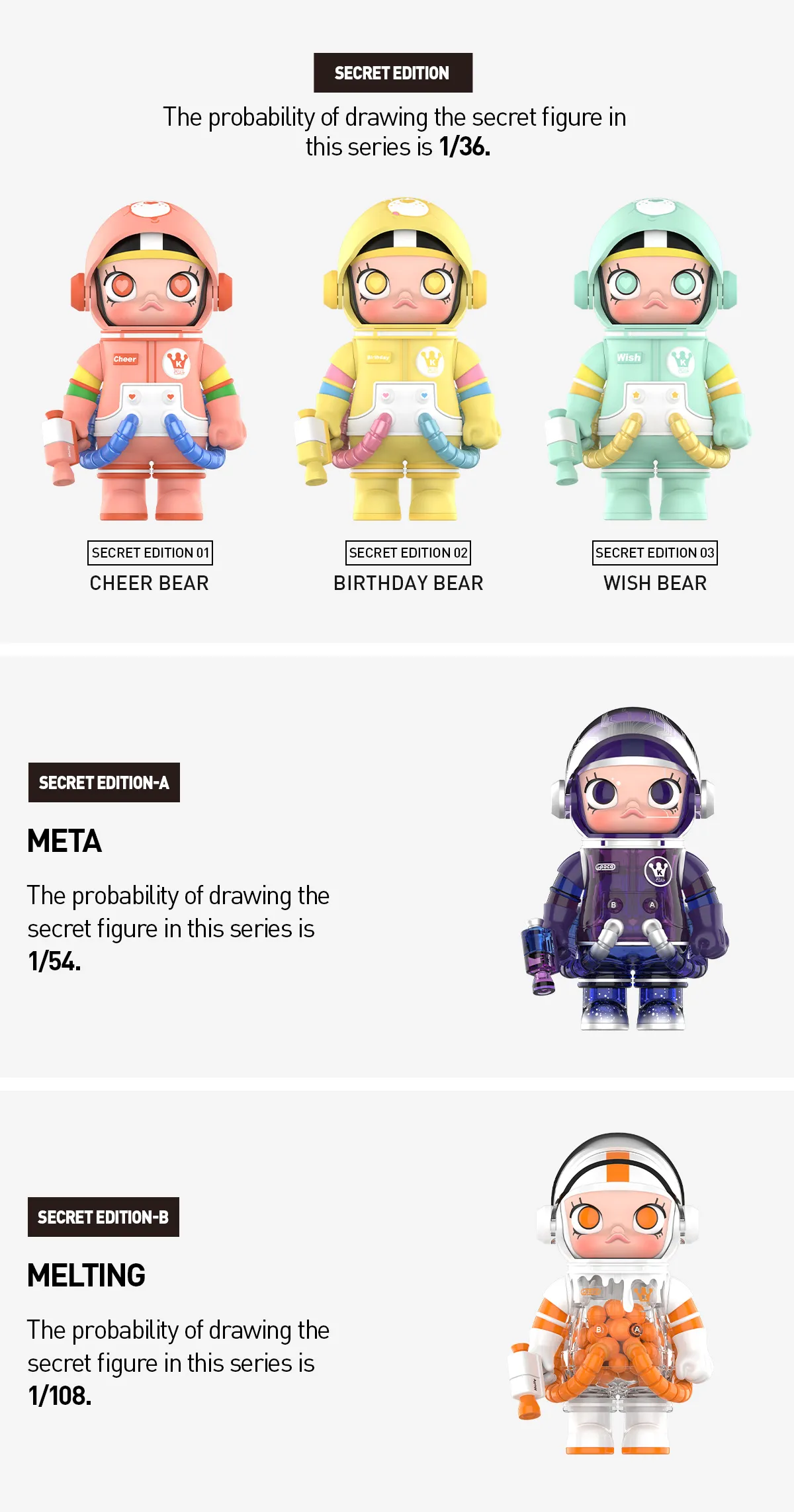 MEGA SPACE MOLLY 100% Series 2-B - Blind Box - POP MART (United States)