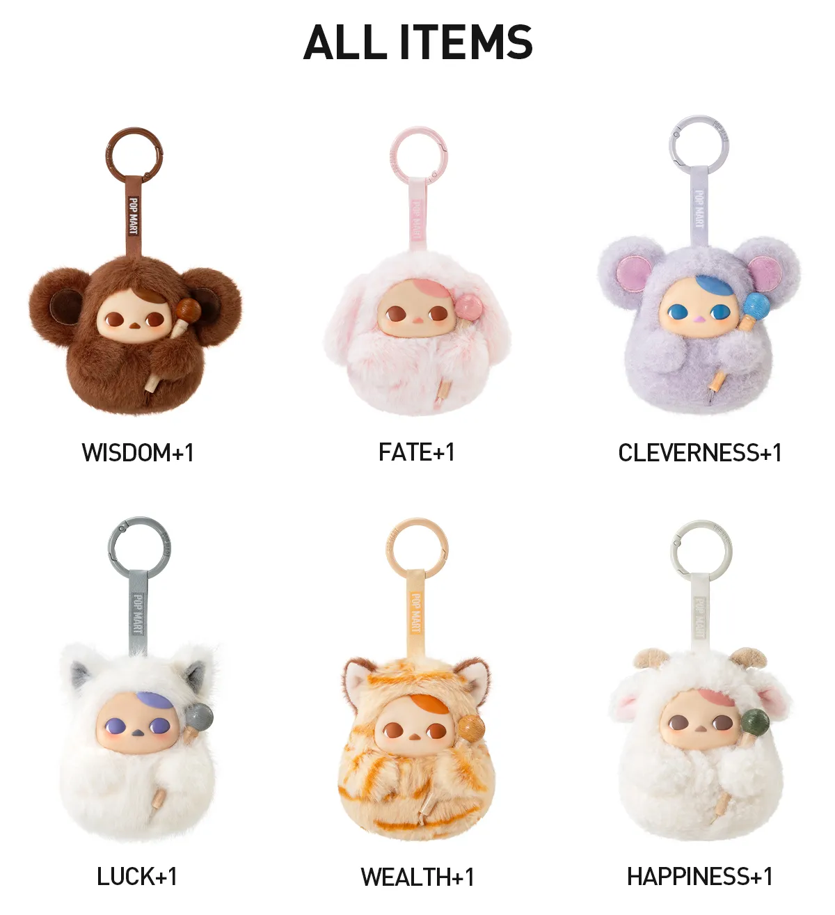 PUCKY Tap Tap Babies Series-Vinyl Plush Pendant Blind Box - POP MART ...