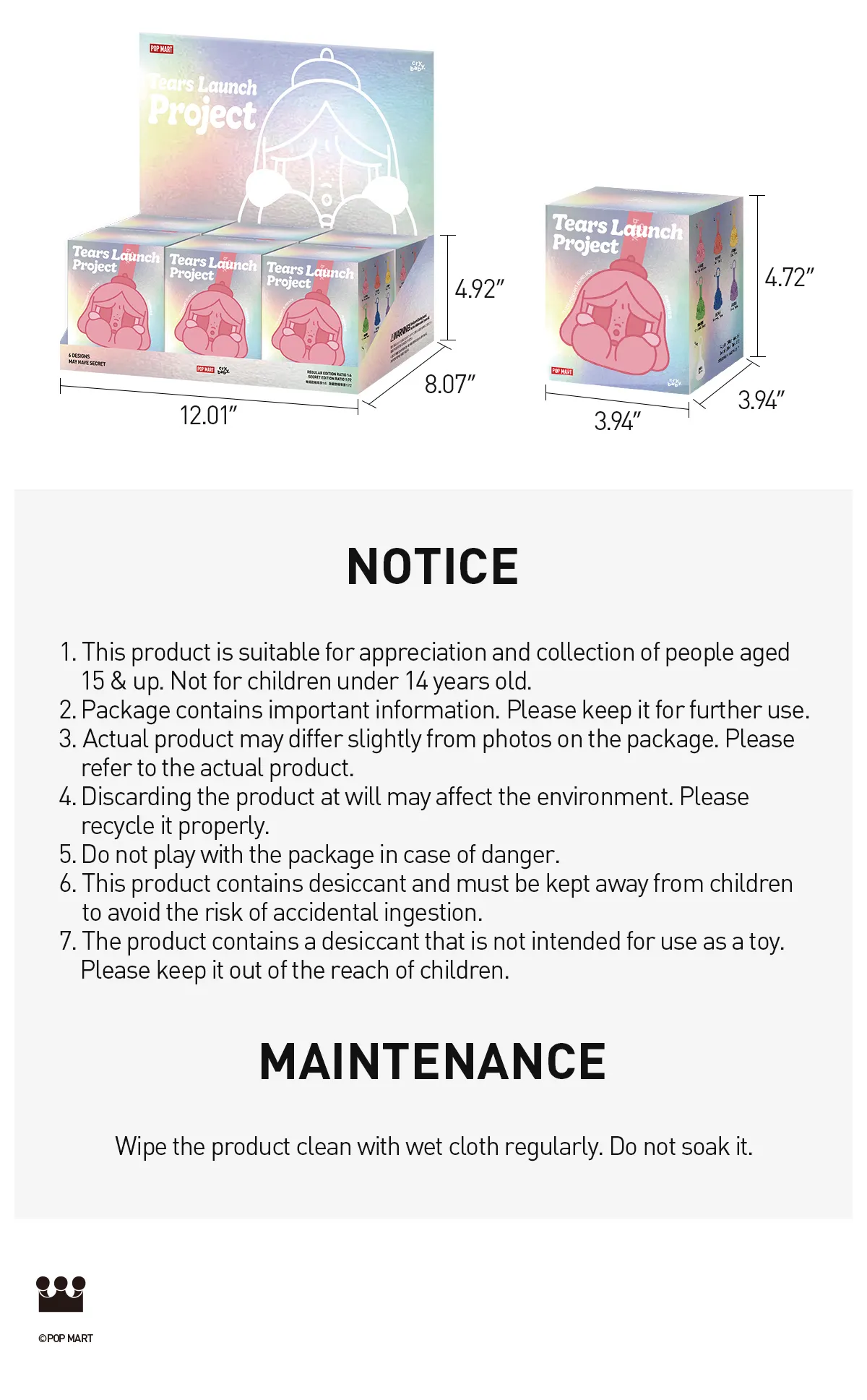 POP NOW:CRYBABY Tears Launch Project Series-Plush Pendant Blind Box ...