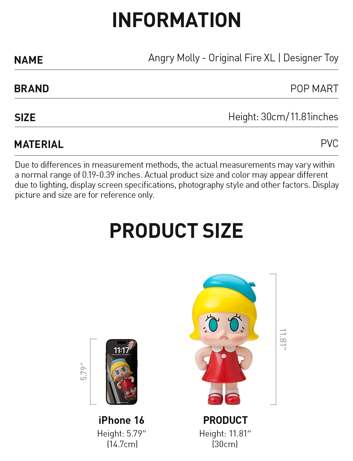 Angry Molly - Original Fire XL｜Designer Toy - POP MART (United States)