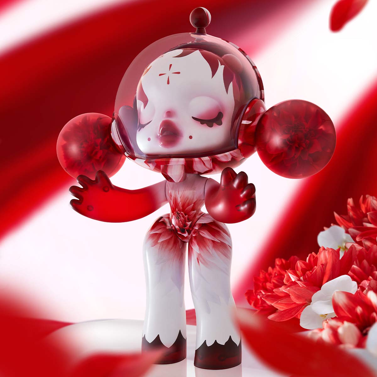 MEGA α SKULLPANDA 400% Mika Ninagawa - POP MART (United States)