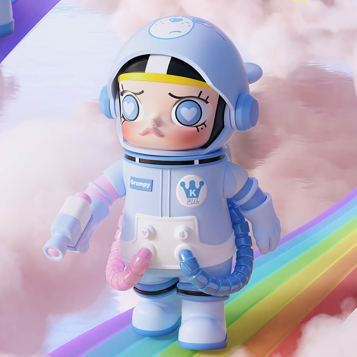 MEGA SPACE MOLLY 400%+100% Grumpy Bear - Mega 400% - POP MART (United ...