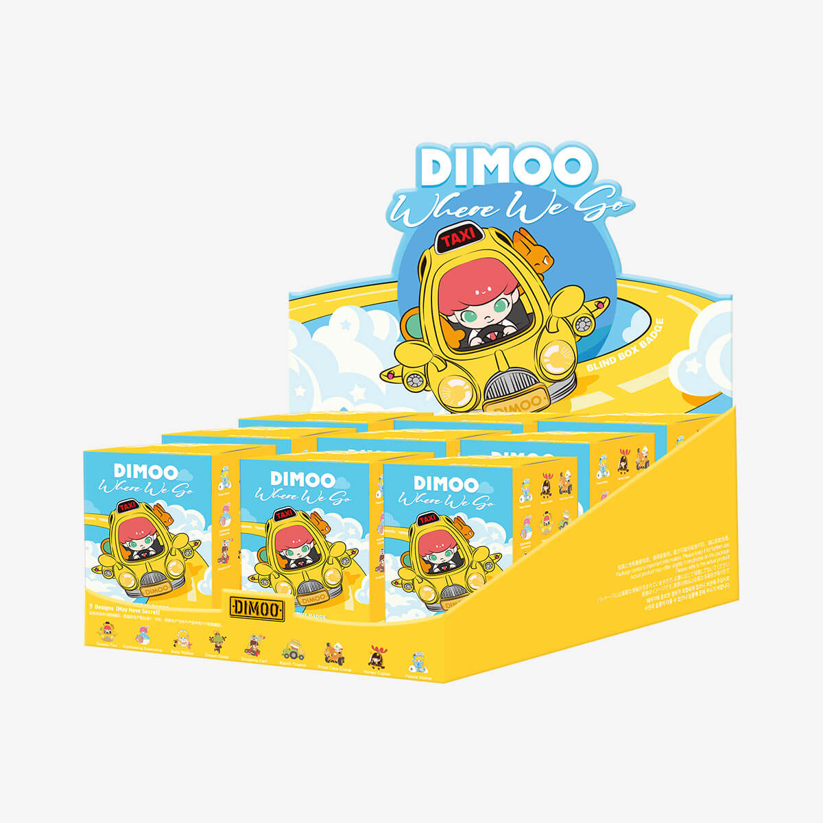 DIMOO Where We Go Badge （3PC & 9PC) - POP MART (United States)