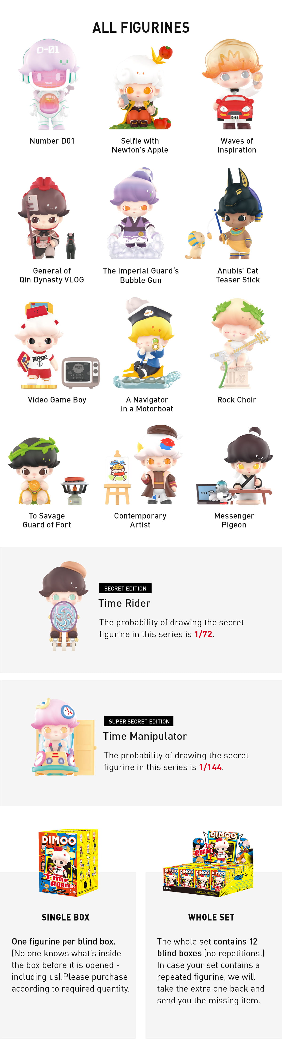 DIMOO Time Machine Series - Blind Box - POP MART (United States)