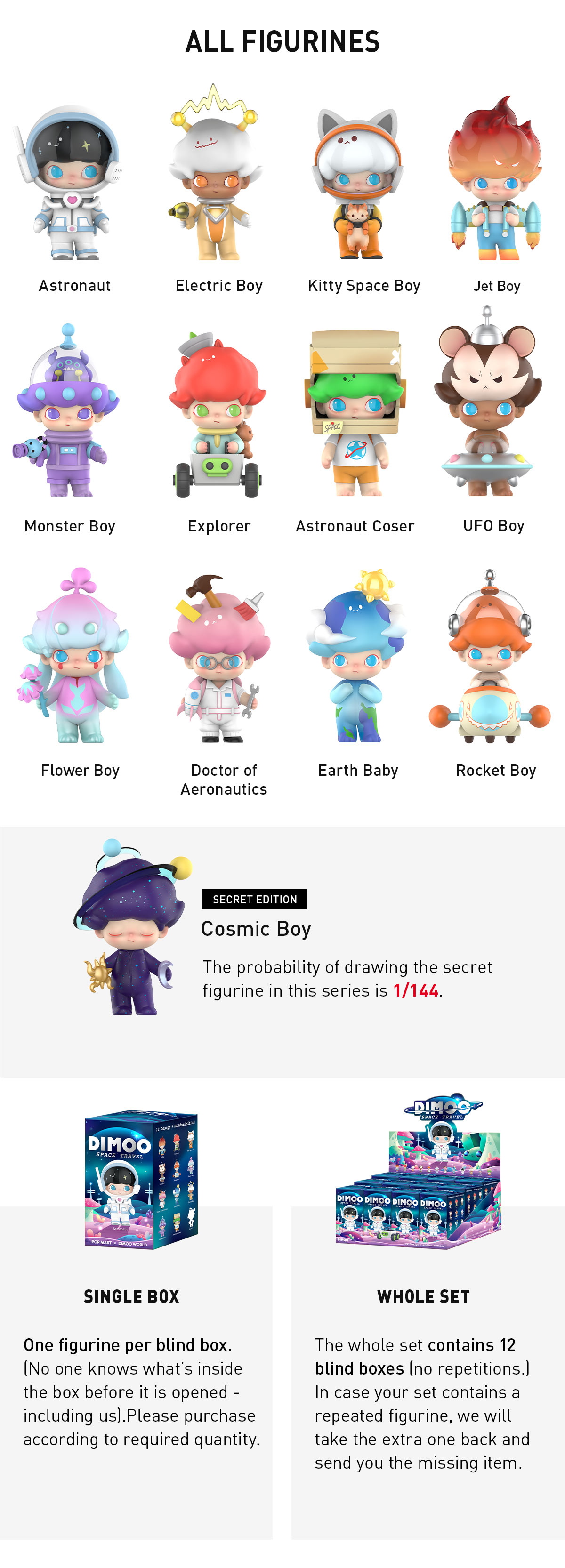 DIMOO Space Travel - Blind Box - POP MART (United States)