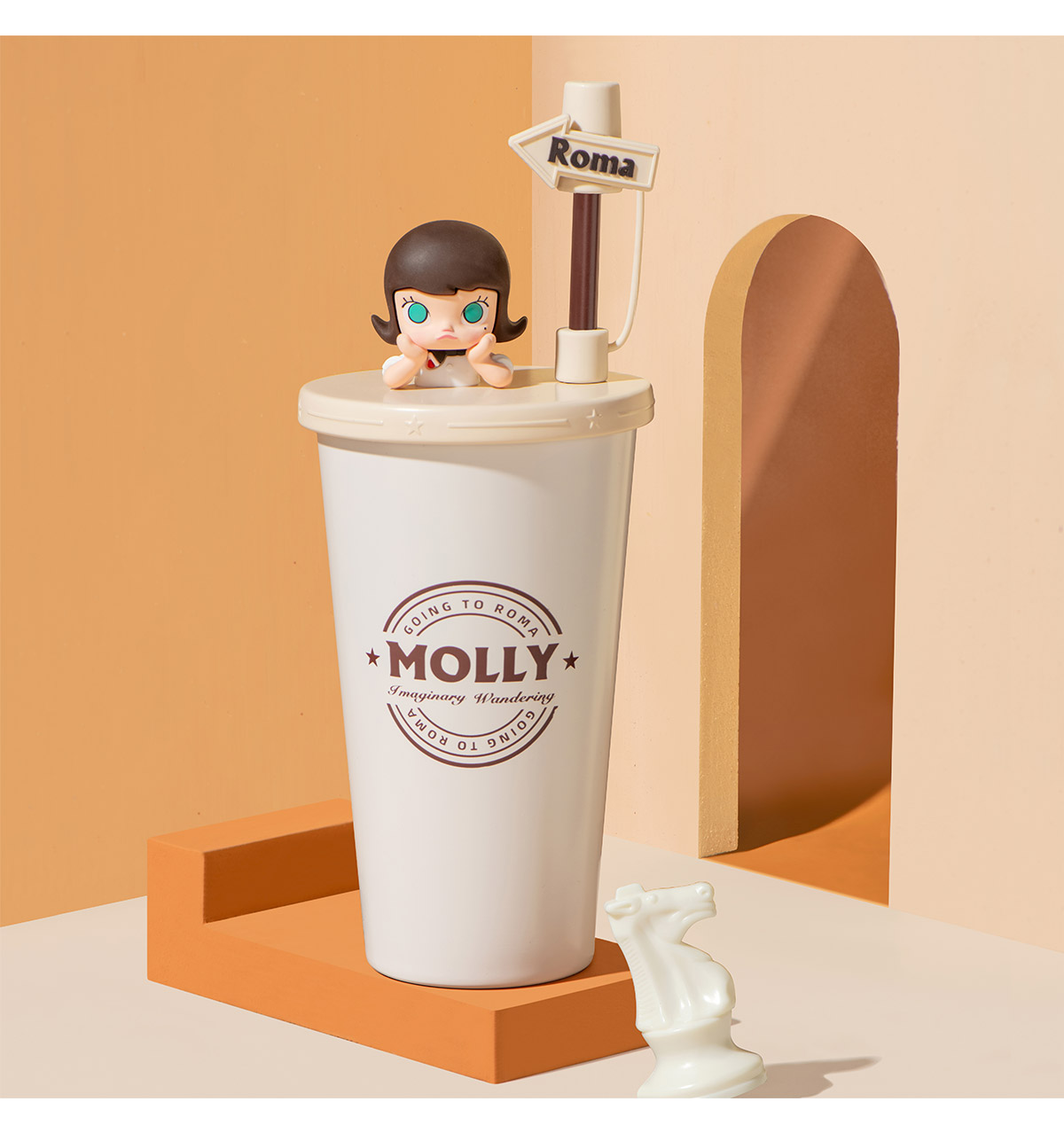MOLLY Imaginary Wandering Series-Straw Cup - POP MART (United States)