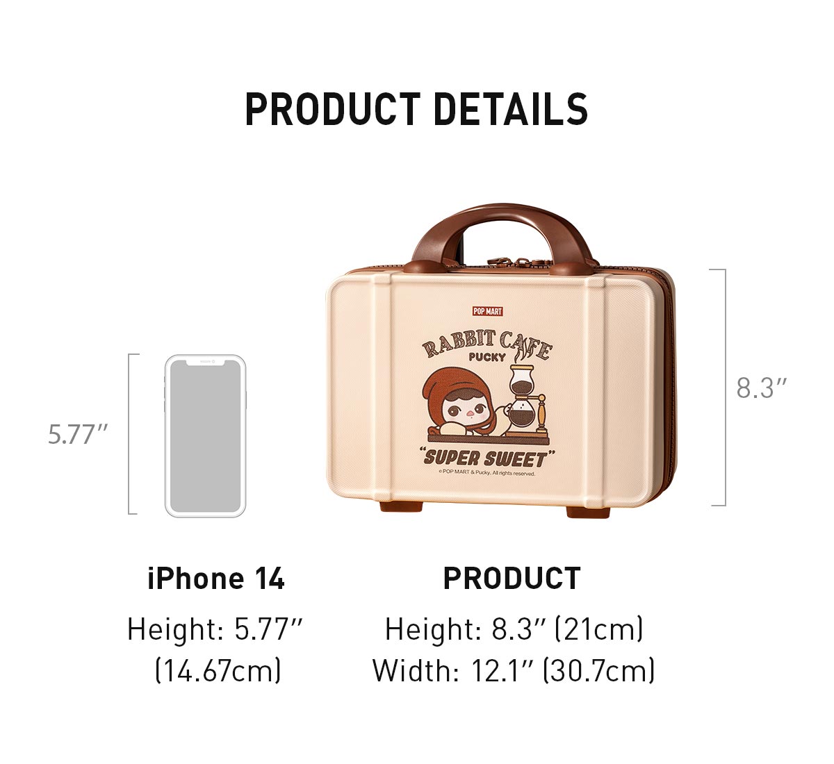 Over＄299 Gift-PUCKY Rabbit Cafe Series-Shoulder Bag - POP MART (Canada)