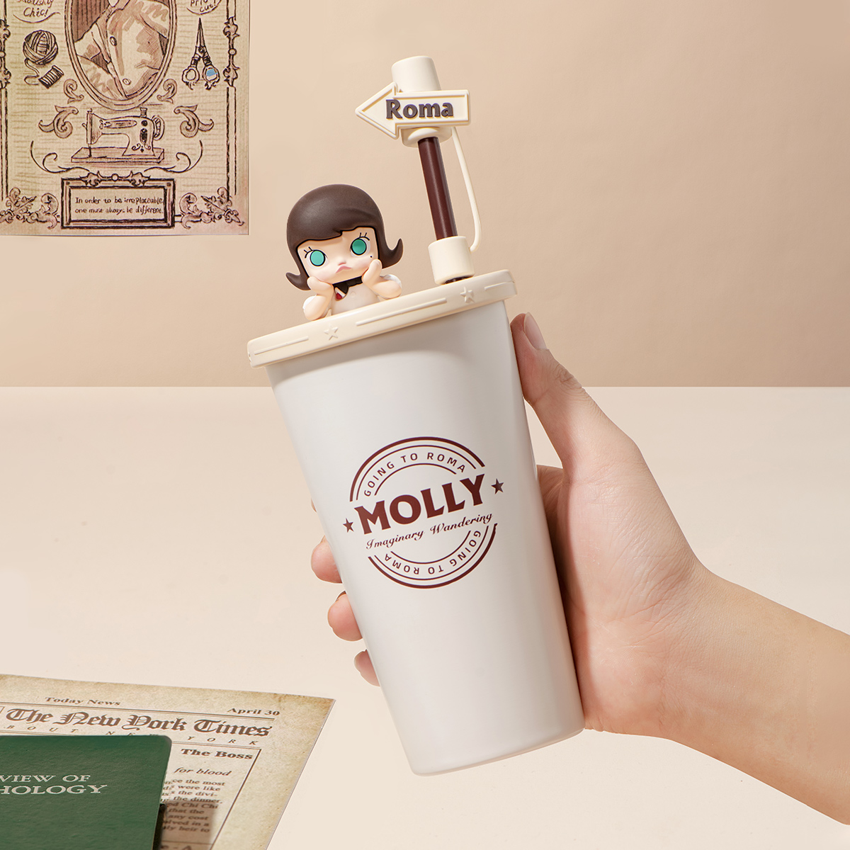 MOLLY Imaginary Wandering Series-Straw Cup - POP MART (United States)