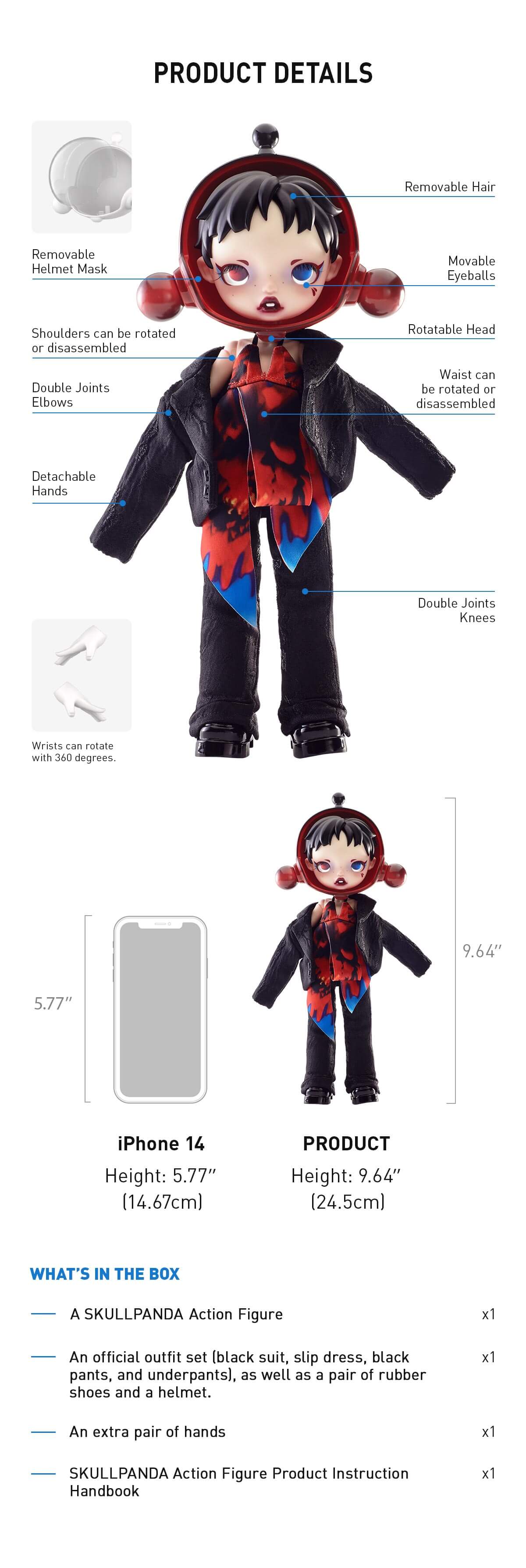 SKULLPANDA × Mika Ninagawa Blossoms Action Figure - POP MART (United ...